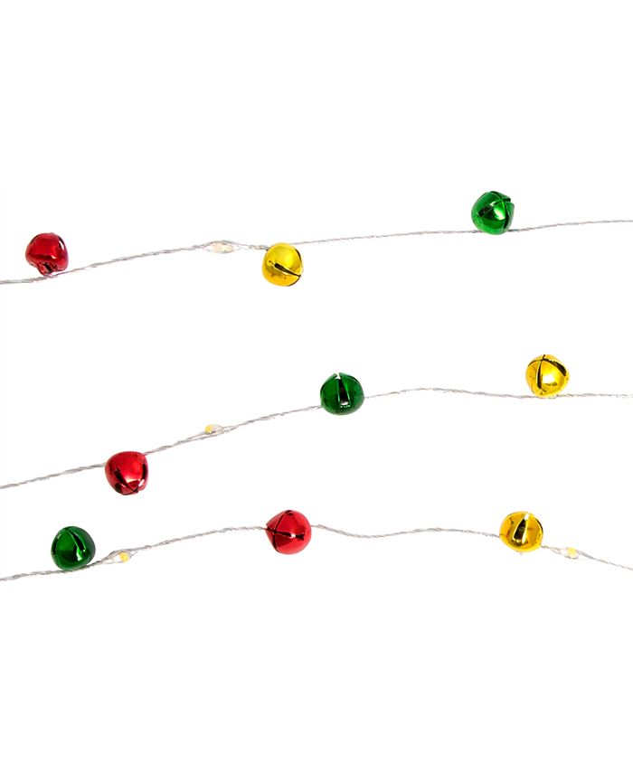 Studio Mercantile LED Micro Jingle Bells 10ft String Lights - Macy's