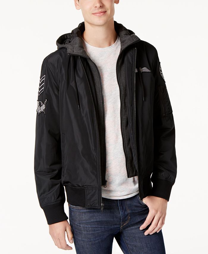 American Rag Men's Hooded Bomber Jacket, Created for Macy's - Macy's
