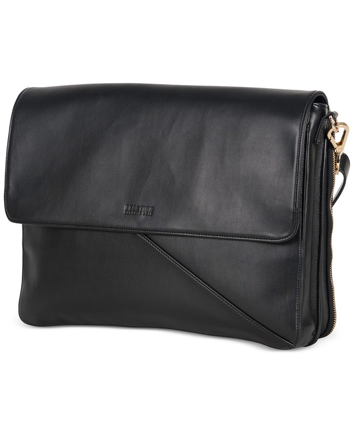 Kenneth Cole Reaction Bag-Two-Differ Faux-Leather Double Compartment ...