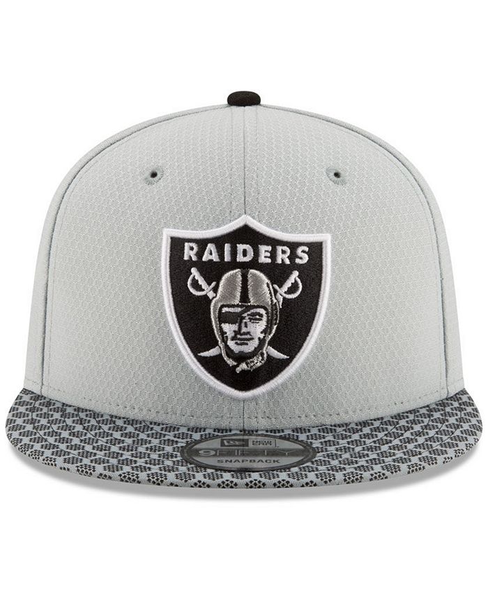 New Era Oakland Raiders Sideline 9FIFTY Snapback Cap - Macy's