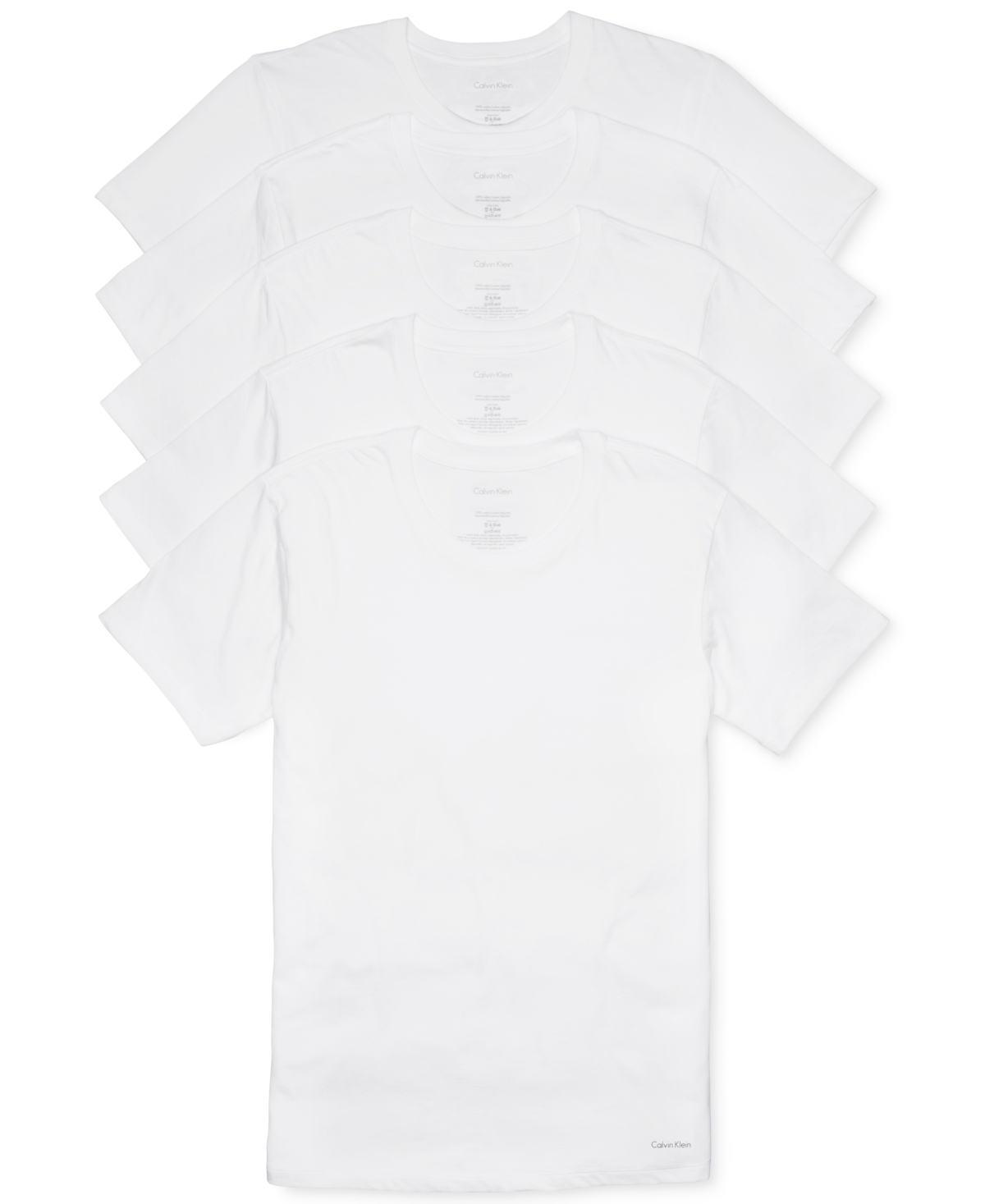 Click here for Calvin Klein Mens 5-Pack Cotton Classics Crew Neck... prices