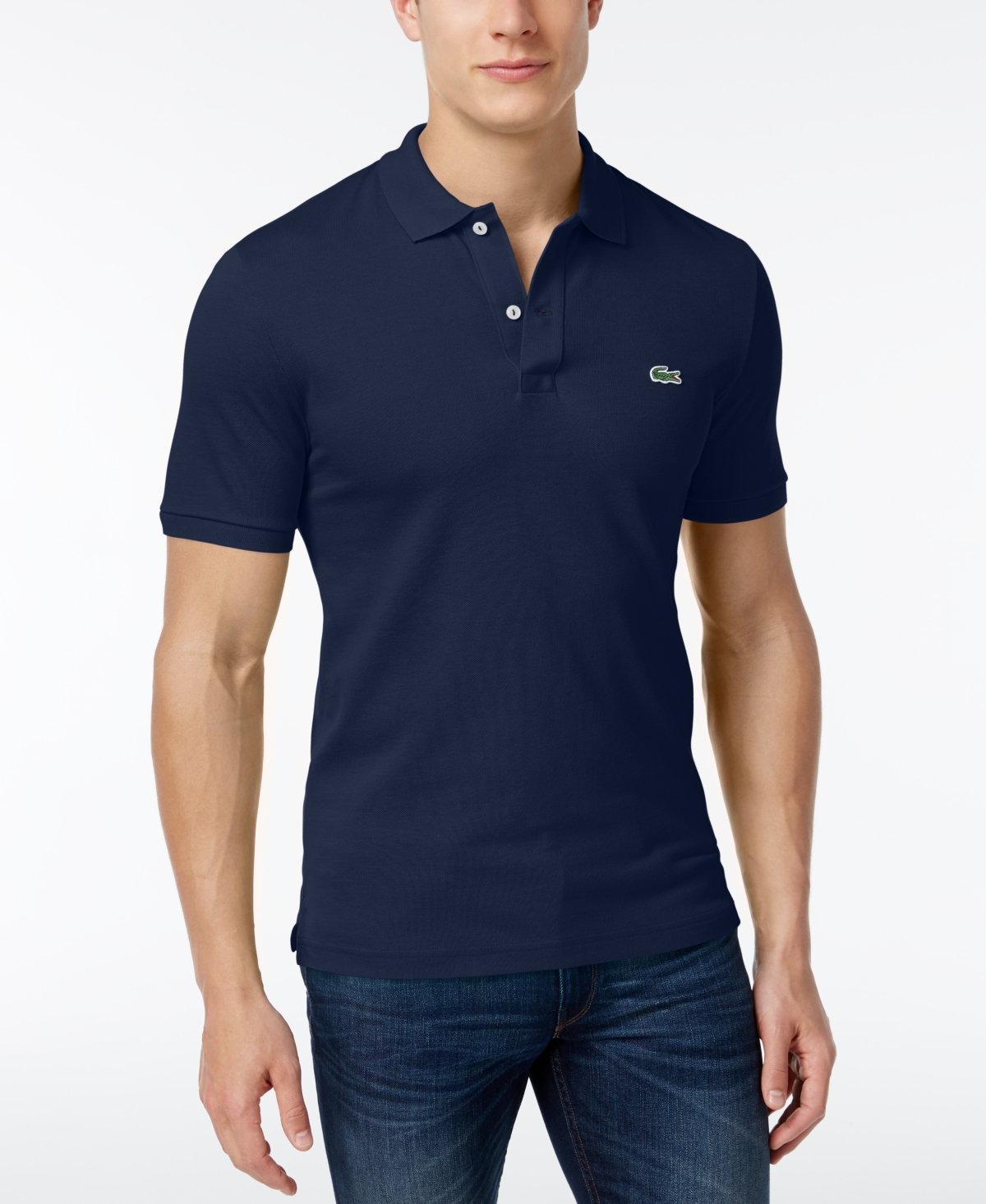 Click here for Lacoste Mens Slim Fit Short Sleeve Ribbed Polo Shi... prices