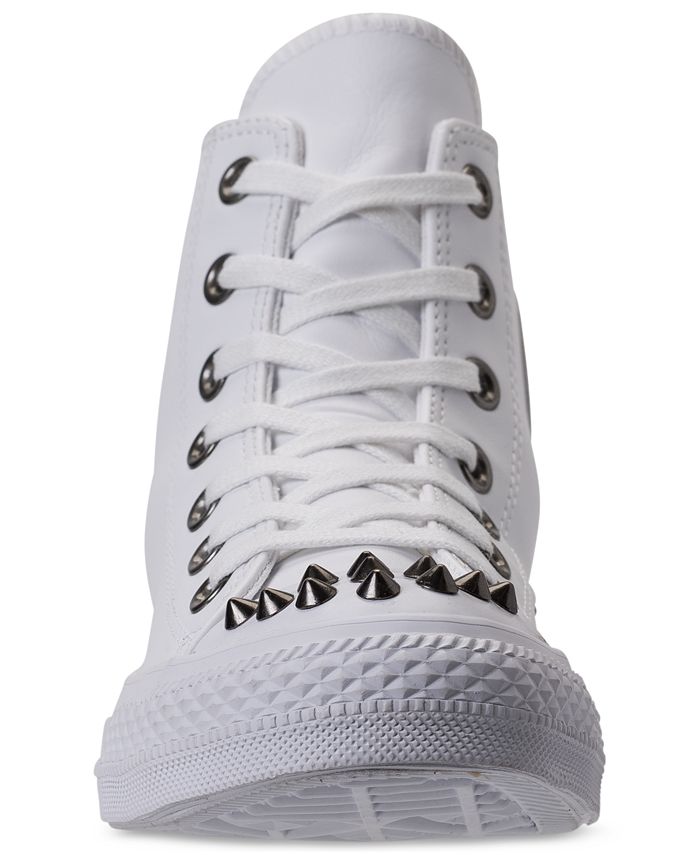 Converse Women's Chuck Taylor High Top Stud Casual Sneakers from Finish ...