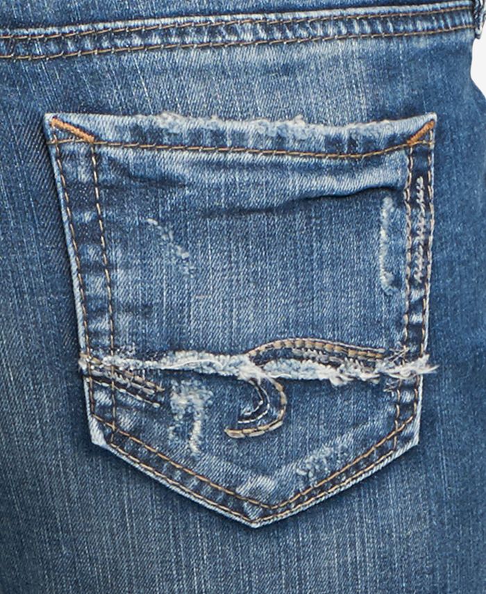 Silver Jeans Co. Ripped Boyfriend Jeans - Macy's