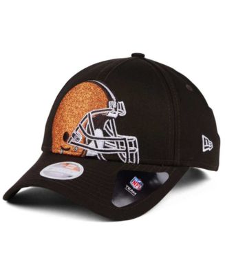 New Era Women's Cleveland Browns Glitter Glam 9TWENTY Strapback Cap ...