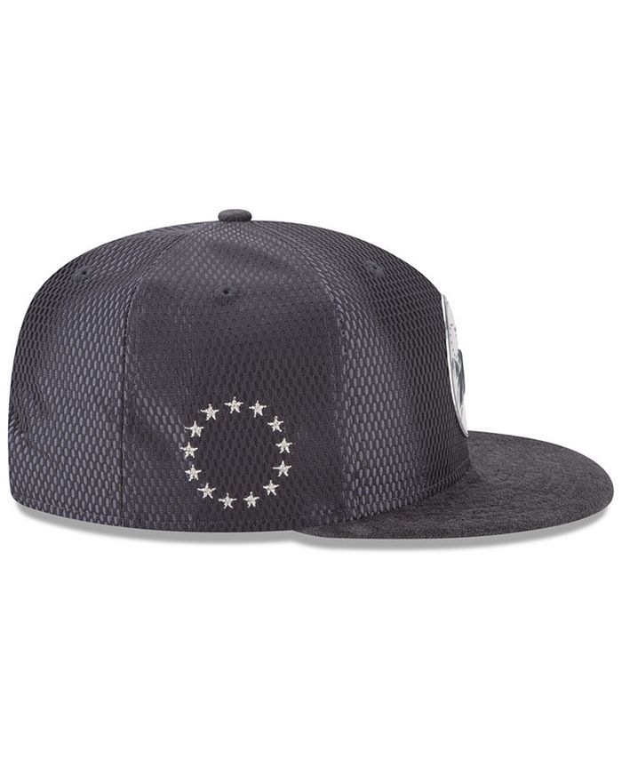 New Era Philadelphia 76ers On-Court Graphite Collection 9FIFTY Snapback ...