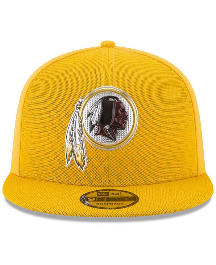 New Era Washington Redskins On Field Color Rush 9FIFTY Snapback Cap ...