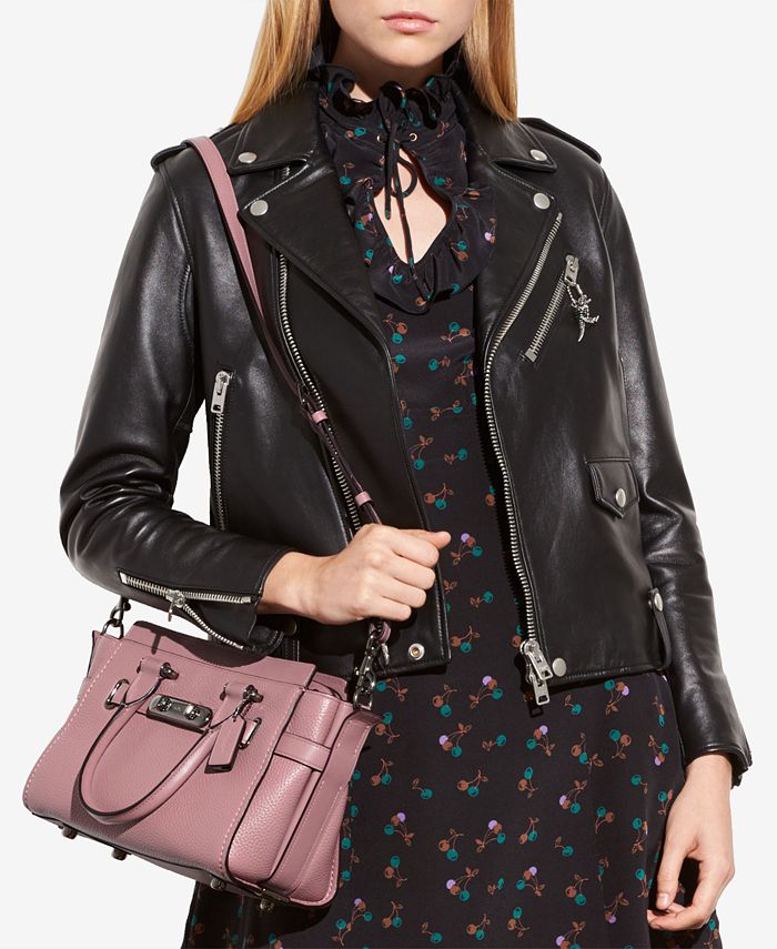 COACH Swagger 27 in Pebble Leather - Macy's