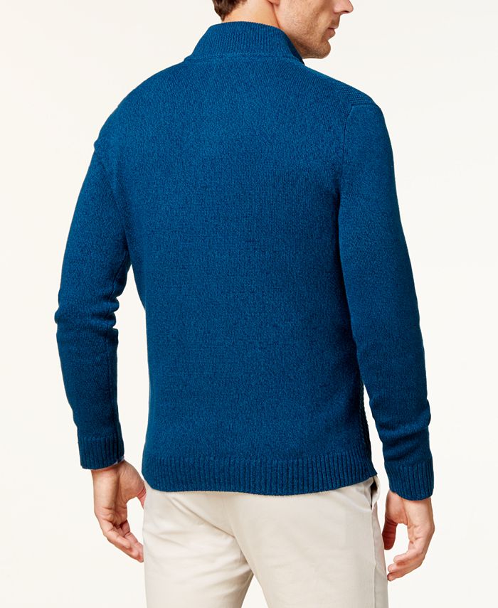 Club Room Men's Patchwork Mock Neck Sweater, Created for Macy's - Macy's