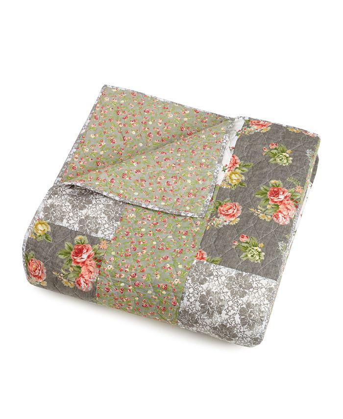 Jessica Simpson Floribunda Cotton Quilt, Full/Queen - Macy's