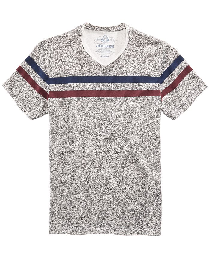 American Rag Men's Striped Heathered T-Shirt, Created for Macy's - Macy's