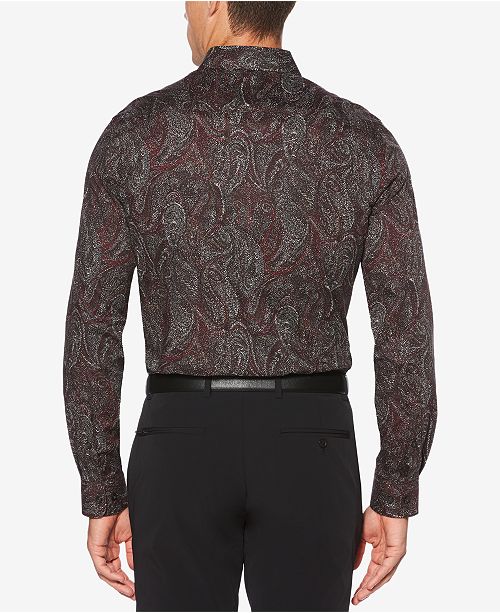 Perry Ellis Men's Speckled Paisley-Print Shirt & Reviews - Casual ...