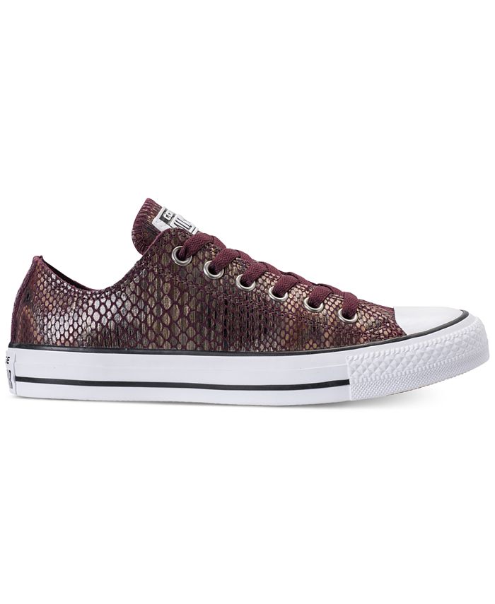 Converse Women's Chuck Taylor Ox Fashion Snake Casual Sneakers from ...