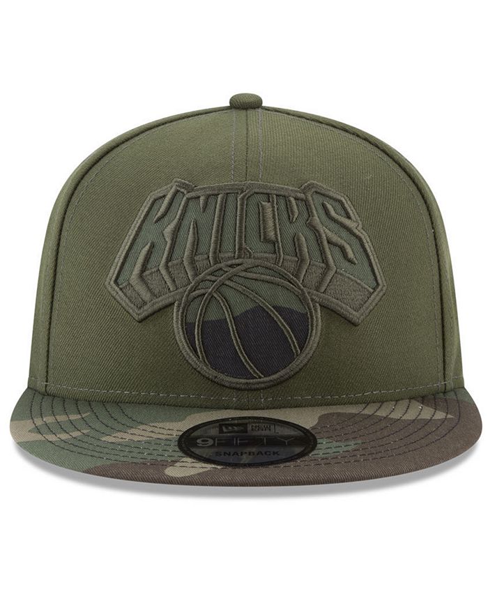 New Era New York Knicks Operation Camo 9FIFTY Snapback Cap - Macy's