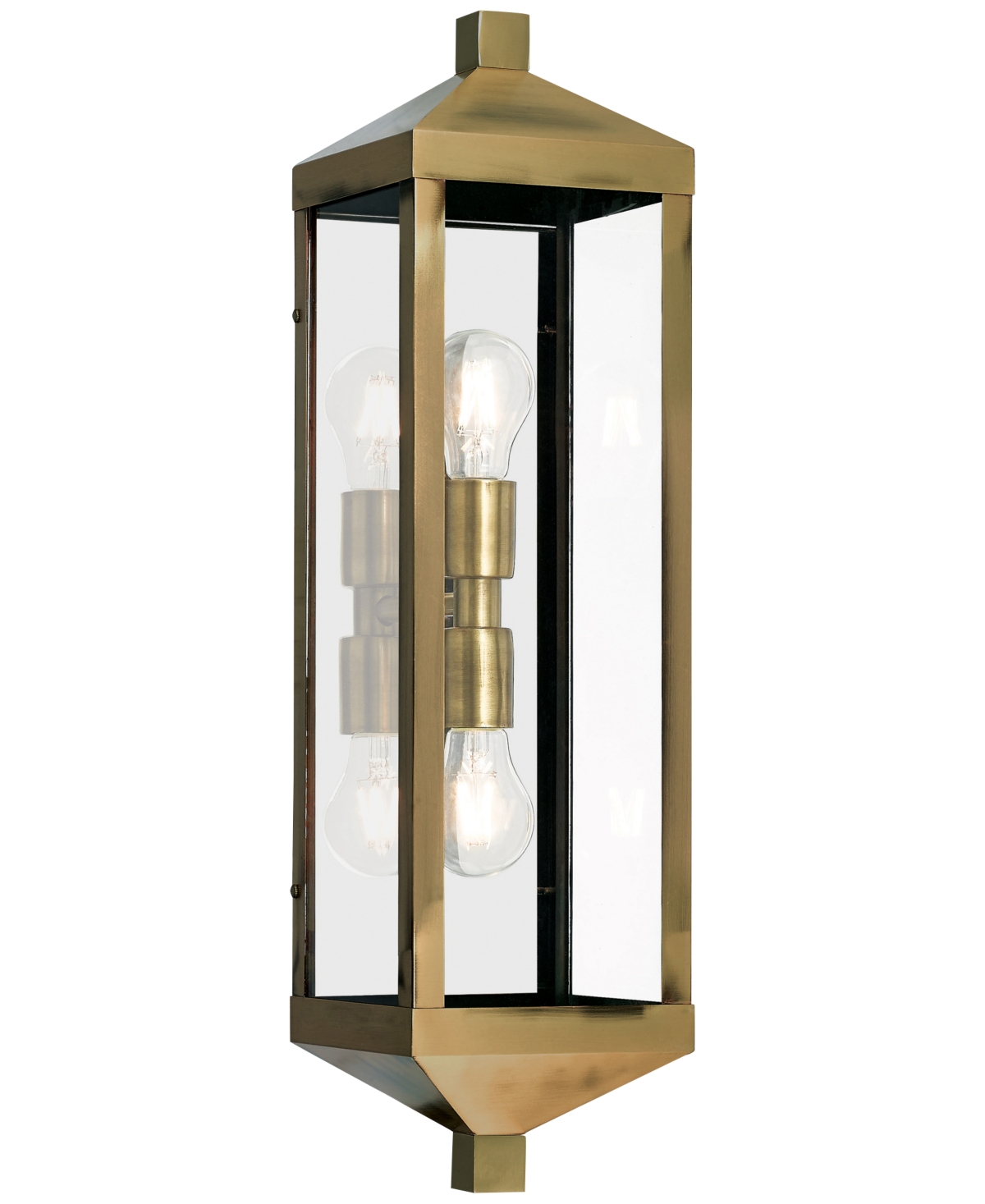 Click here for Livex Nyack 2-Light Outdoor Wall Lantern - Antique... prices