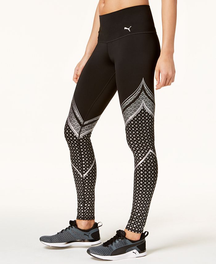 Puma Printed Compression Training Leggings - Macy's