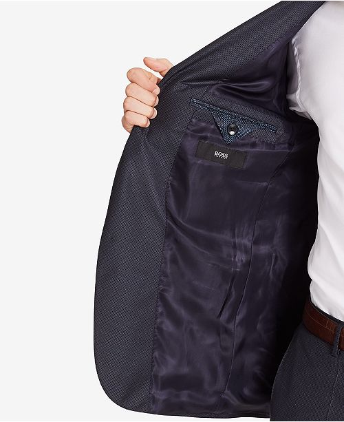 Hugo Boss BOSS Men's Slim-Fit Virgin Wool Suit & Reviews - Suits ...