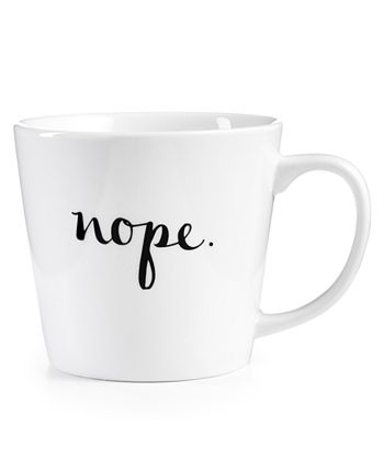 The Cellar Words Nope Yup Mug, Created for Macy's - Macy's