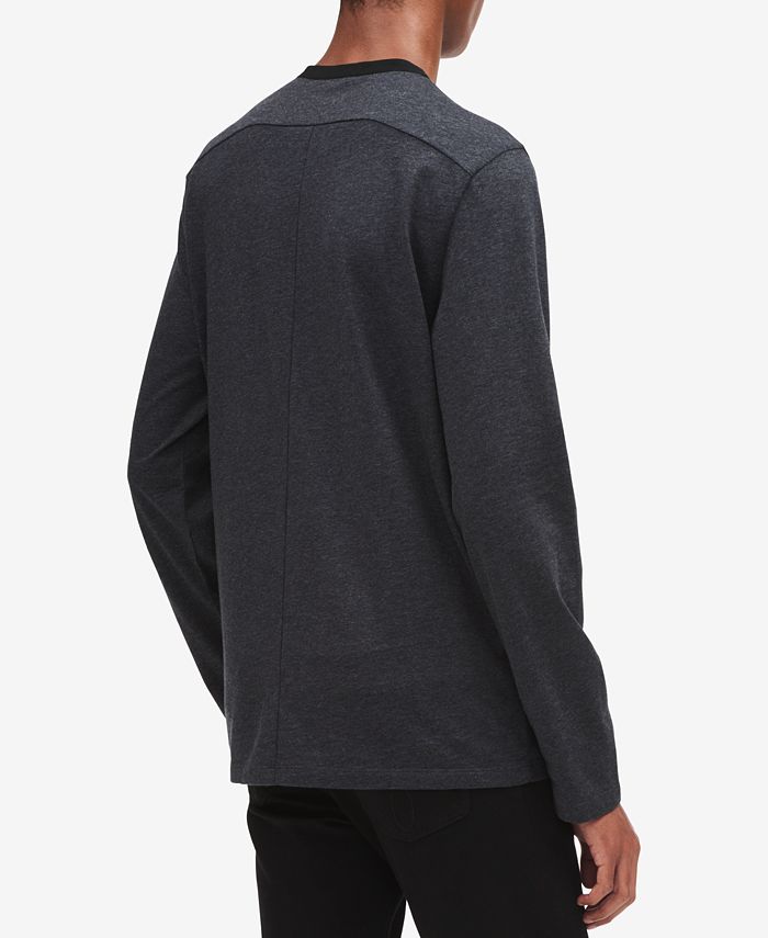 Calvin Klein Men's Hidden Placket Henley - Macy's