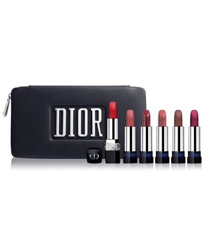 Dior 7-Pc. Rouge Dior Couture Lipstick Set - Makeup - Beauty - Macy's