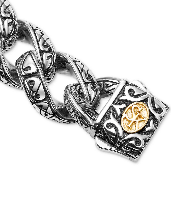 Scott Kay Men's Skull Link Bracelet in Sterling Silver - Macy's