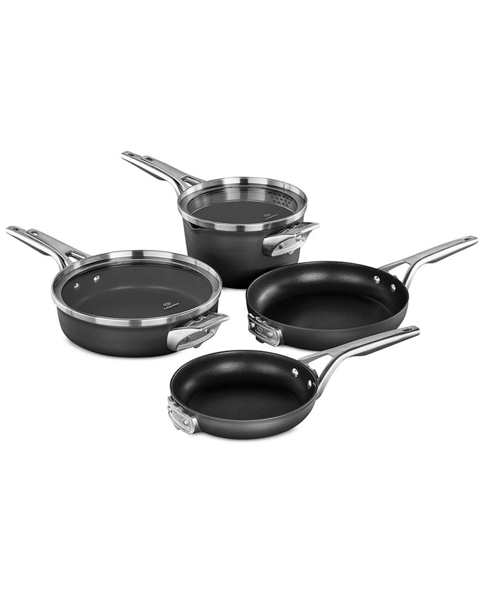 Calphalon Premier 6-Pc. Space-Saving Hard Anodized Non-Stick Cookware ...