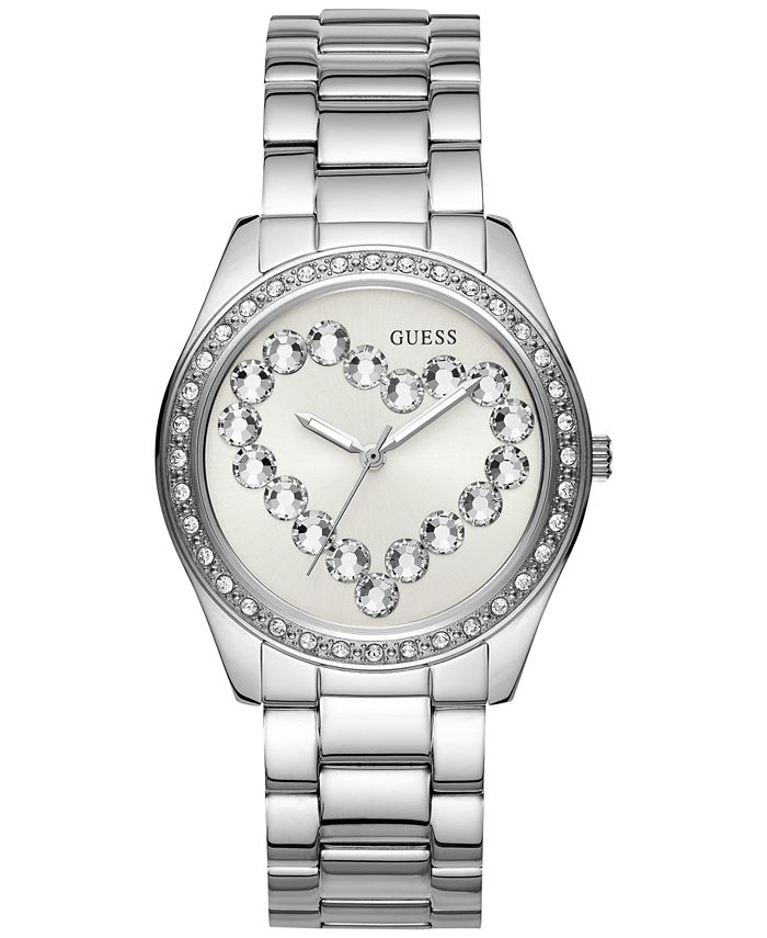 GUESS Women's Stainless Steel Bracelet Watch 39mm - Macy's
