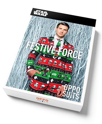 OppoSuits Men's Slim-Fit Festive Force Star Wars Suit and Tie - Macy's