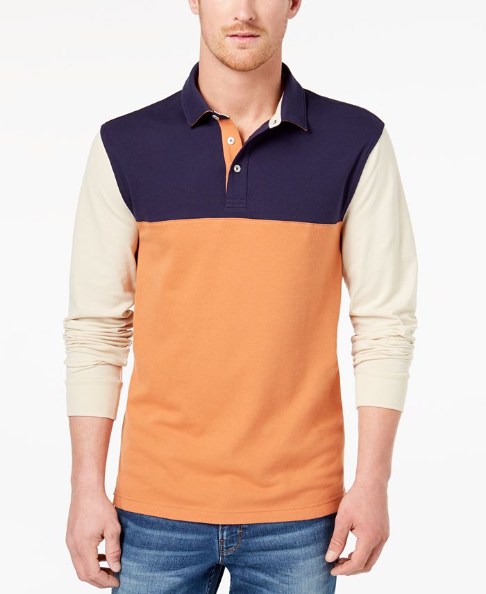 Club Room Men's Colorblocked Polo, Created for Macy's - Macy's
