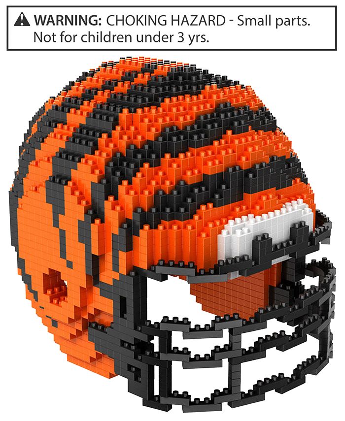 Forever Collectibles Cincinnati Bengals BRXLZ 3D Helmet Puzzle - Macy's