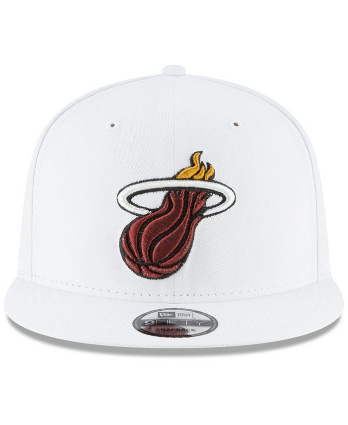 New Era Miami Heat Team Metallic 9FIFTY Snapback Cap - Macy's