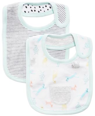 First Impressions 2-Pk. Printed Bibs, Baby Boys & Girls, Created for ...