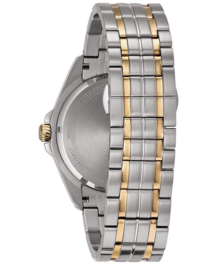 Bulova Men's Precisionist Two-Tone Stainless Steel Bracelet Watch 43mm ...