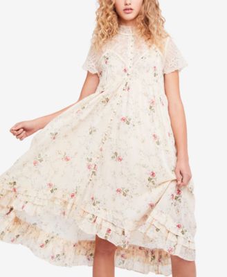 Free People Decadent Floral-Print Midi Dress - Macy's