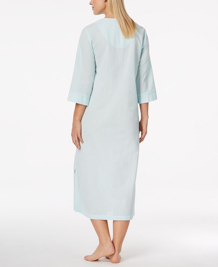 Miss Elaine Woven Pleated Robe - Macy's