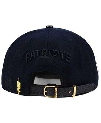 Pro Standard New England Patriots Black and White Strapback Cap - Macy's