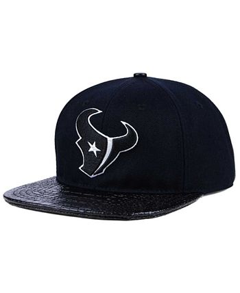 Pro Standard Houston Texans Black and White Strapback Cap - Macy's