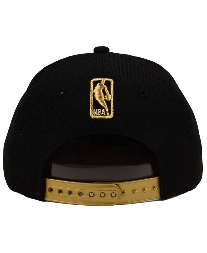New Era Boys' Atlanta Hawks Black on Gold 9FIFTY Snapback Cap - Macy's