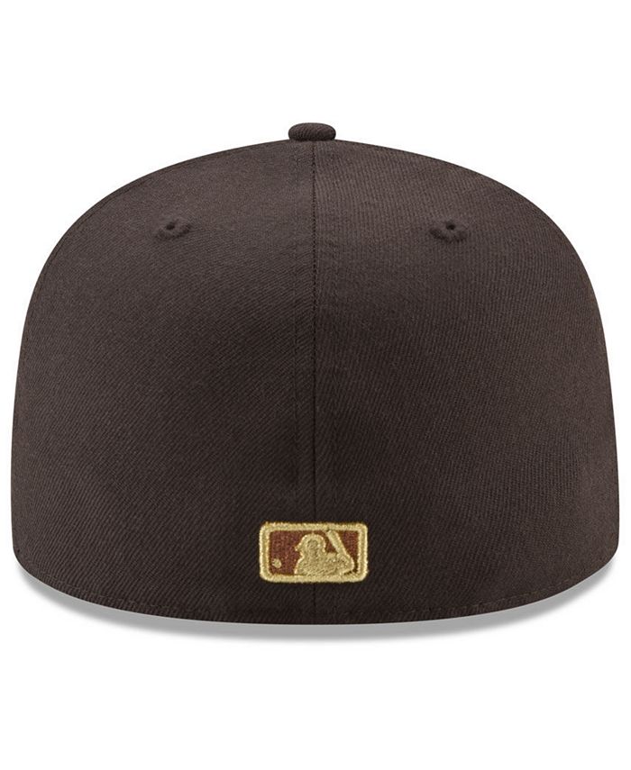New Era Los Angeles Dodgers Brown on Metallic 59FIFTY Fitted Cap - Macy's