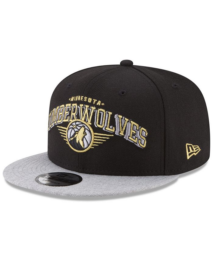 New Era Minnesota Timberwolves Gold Mark 9FIFTY Snapback Cap - Macy's