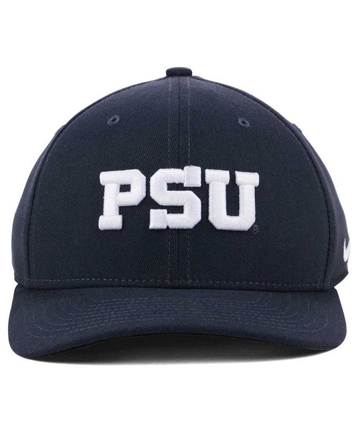 Nike Penn State Nittany Lions Anthracite Classic Swoosh Cap - Macy's