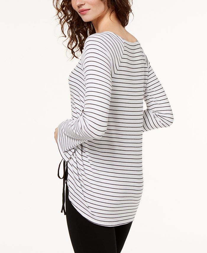 INC International Concepts I.N.C. Striped Drawstring Top, Created for ...