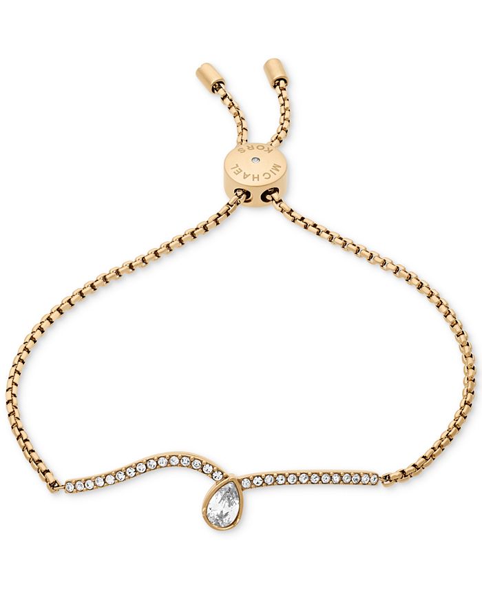 Michael Kors Crystal Slider Bracelet - Macy's