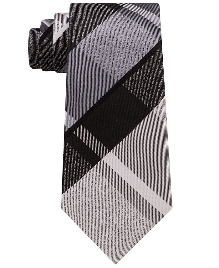 Kenneth Cole Reaction Men's Grande Plaid Silk Tie - Macy's