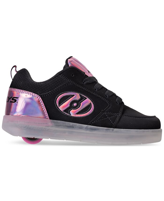 Heelys Little Girls' Premium 1 Lo Light-Up Skate Casual Sneakers from ...