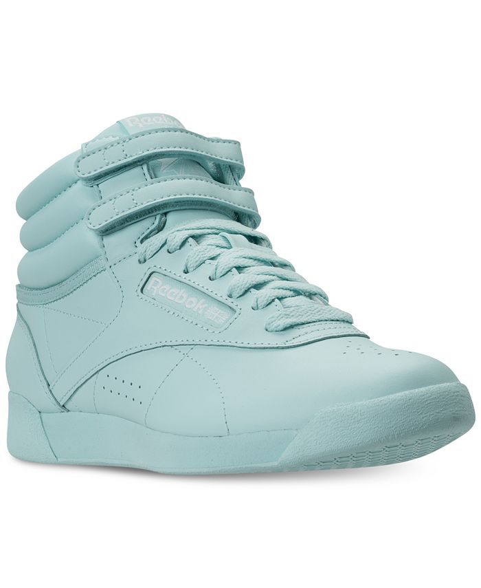 Reebok Women's Freestyle High Top Casual Sneakers from Finish Line - Macy's