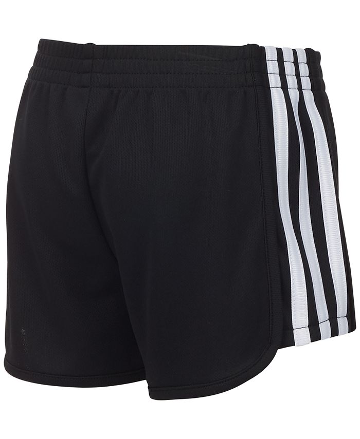 adidas Three-Stripe Mesh Shorts, Toddler Girls - Macy's