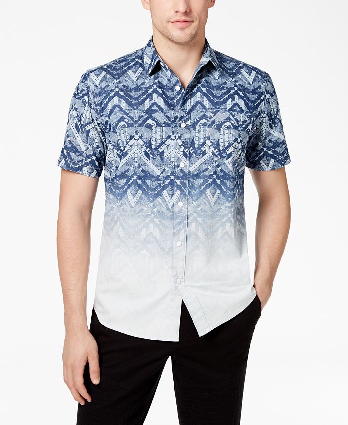 American Rag Men's Ombré Print Shirt, Created for Macy's - Macy's
