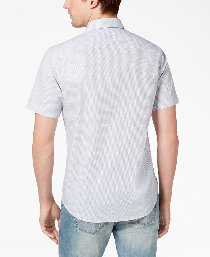 American Rag Men's Corey Dot-Print Short-Sleeve Shirt, Created for Macy ...
