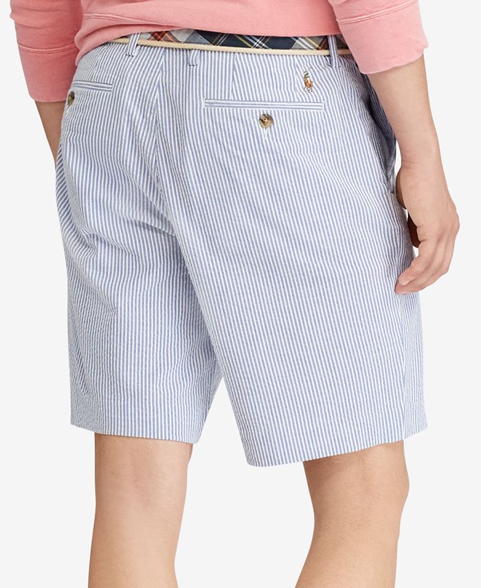 Polo Ralph Lauren Men's Seersucker Stretch Classic Fit 9-1/4" Shorts - Macy's